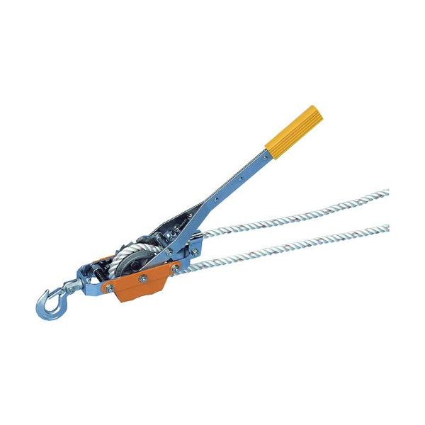 【発売日：2019年04月11日】【商品詳細】●通線・張線作業に大活躍です。●家屋の建起こし、通線作業、張線作業に。●張線能力(kg)：200●ロープ径(mm)：10●ロープ長さ(m)：10●ロープ破断荷重(kN)：20.6●ロープ形状：3...