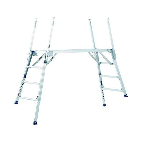 【発売日：2022年06月16日】【商品詳細】●現場のニーズに対応した500mm幅のアルミ製足場台です。●開き止めユニットにロック機構を装備しました。●仮設工業会認定合格品のタフな業務用足場台です。●最大使用質量(kg)：150●天板高さ(...