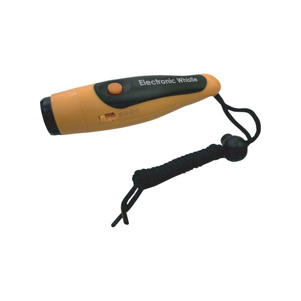 【発売日：2023年12月13日】【商品スペック】特長●ボタン1つで大きな笛音を出せる電子ホイッスルです。●一般的なホイッスルと違い笛の部分に口を付けて息を吹きかける必要がないので飛沫の心配がなく衛生的に使用できます。●大容量120dbで3...