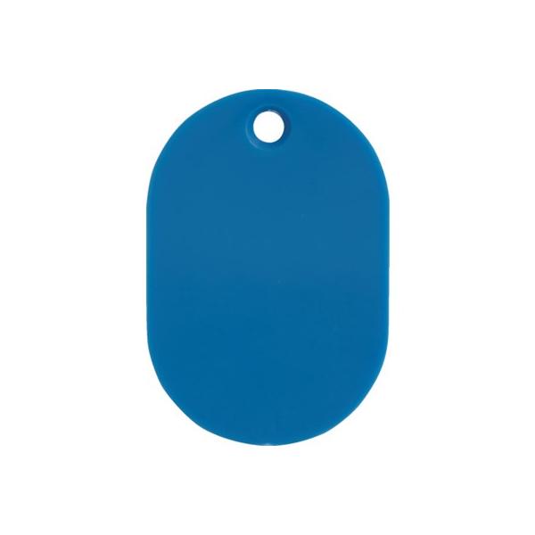 【発売日：2024年04月22日】特長●カラーが豊富で管理などに便利です。●ラベルを貼って使用したり、マーカー等での記入も可能です。仕様●色：ブルー●縦(mm)：60●横(mm)：40●厚さ(mm)：2.5●穴径(mm)：4仕様２●キーホル...