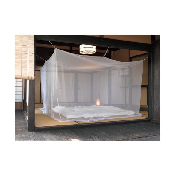 【発売日：2025年05月28日】特長●吊り下げ式でスペースが十分に確保できる蚊帳です。用途●虫除け風除けに仕様●タイプ：６畳用●色：ホワイト●幅(mm)：2500●高さ(mm)：2000●奥行(mm):3000仕様２●吊り紐、ループ付き材...