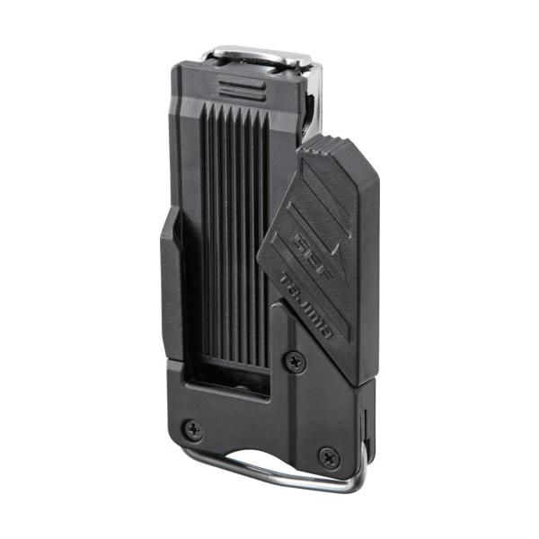 【発売日：2025年05月21日】特長●セフホルダー胴ベルト用 クリップ式 右用です。●作業着のポケットや腰袋のフチにも取付可能です。●セフが不意に外れにくいロック機構付です。●安全ロープ取付環付です。●軽さ重視の樹脂タイプです。●※本製品...