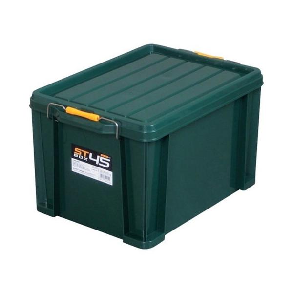 【発売日：2022年06月20日】【商品詳細】●スタッキングでき便利です。●フタに15ｃｍまでの目盛り付です。●容量(L)：43●色：ダークグリーン●外形寸法(mm)間口：379●外形寸法(mm)奥行：545●外形寸法(mm)高さ：322●...