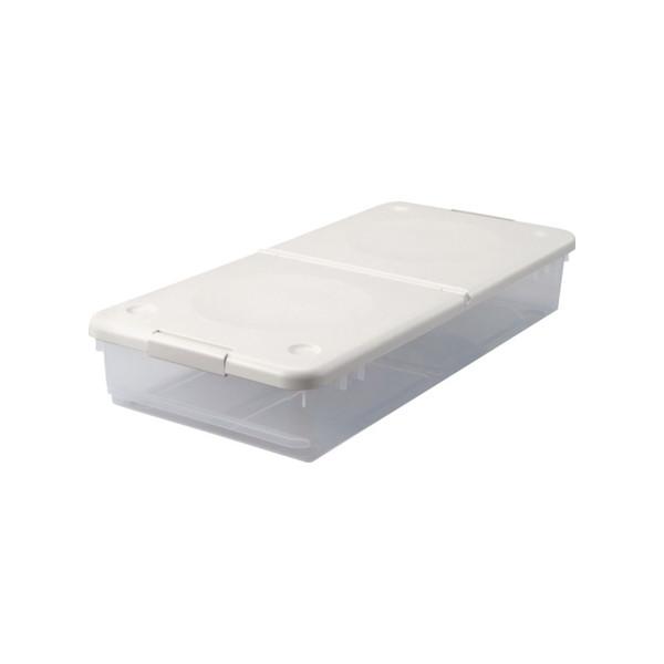 【発売日：2023年12月13日】【商品スペック】特長●ワイドな引き手構造で高い所でもサッと引いてスッと引き出せます。●持った時の安定感が良いアップロック式となります。●フタの底面の凹凸で安定感がアップします。用途仕様●容量(L)：49●色...