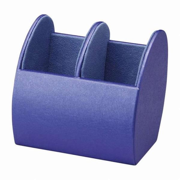 【発売日：2025年07月07日】【商品説明】2本入のメガネスタンドです。生産国:中国素材・材質:合板、合皮商品サイズ:内寸:(1本分)W50×D53×H90mm、外寸:W120×D93×H107mm重量:272g仕様:内貼り:ブルー