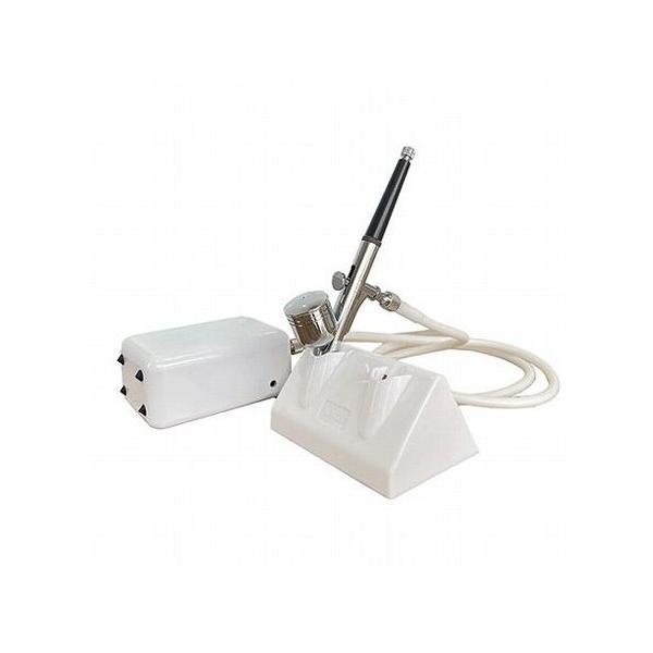 【発売日：2022年10月24日】【商品説明】高性能小型コンプレッサーにエアブラシ、スタンドがついたスターターセット【商品詳細】0.3mmエアブラシ同梱【特長】エアブラシ、コンプレッサー、塗装機器、塗装工具