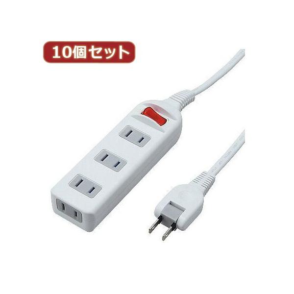【発売日：2017年06月15日】カラー:白'個口数:4'コード長(m):3'定格入力:125V 15A 合計1500Wまで'本体サイズ(mm):W45×H142×D34'本体重量(コード含む)(g):330'パッケージ形態:スライドブリス...