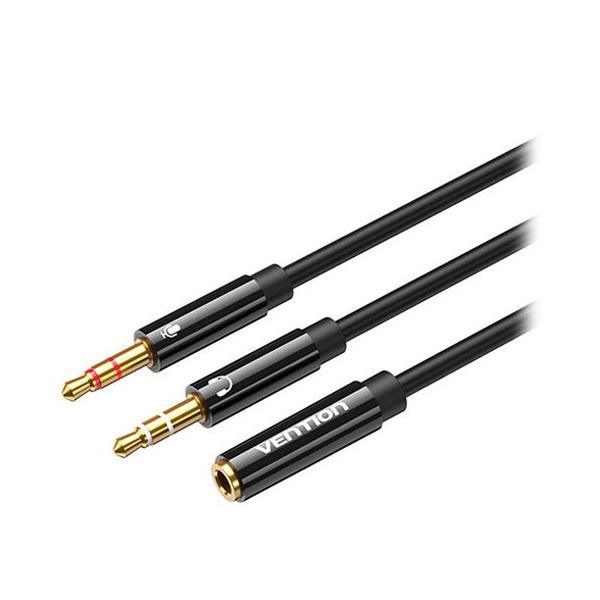 【発売日：2023年09月07日】VENTION3.5mmオーディオケーブル0.3mは、3.5mmオス3.5mmメスマイク+イヤホン2in13.5mmデジタルオーディオケーブルです。簡単接続可能。在宅勤務、ビジネスチャット、テレビ会議などに...