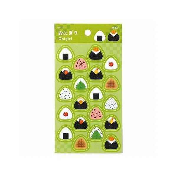 【発売日：2026年02月10日】手帳やラッピングに、思わず食べたくなるおにぎりシール!手帳の上で今日も転がるおにぎりたち。かわいくておいしそうな、シートシールです。梅干しや鮭、天むすなど、バリエーション豊かなおにぎりが描かれています。手帳...