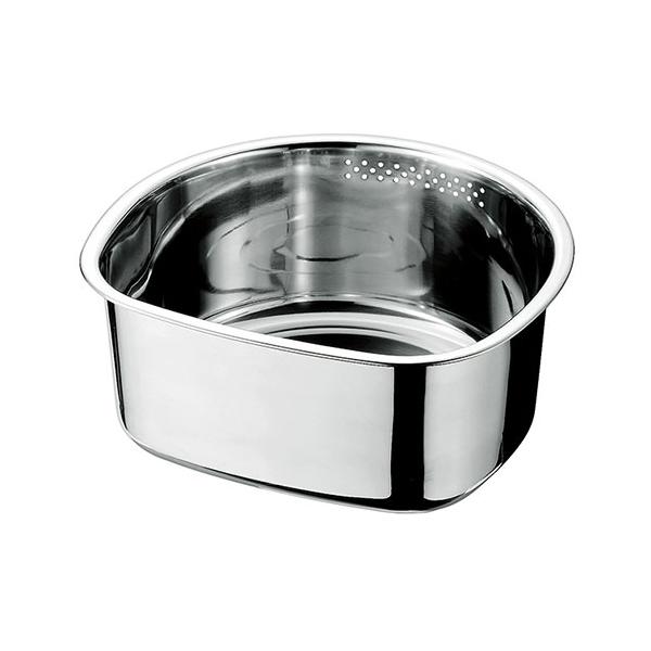 【発売日：2025年10月29日】【商品概要】流水穴付き。すべりにくいゴム脚付【商品仕様】材質 : 本体…ステンレス鋼(板厚0.5mm)、ゴム部…合成ゴムサイズ : 25.7×27.5×12.5cm重量 : 560g生産国 : 中国梱包形態...