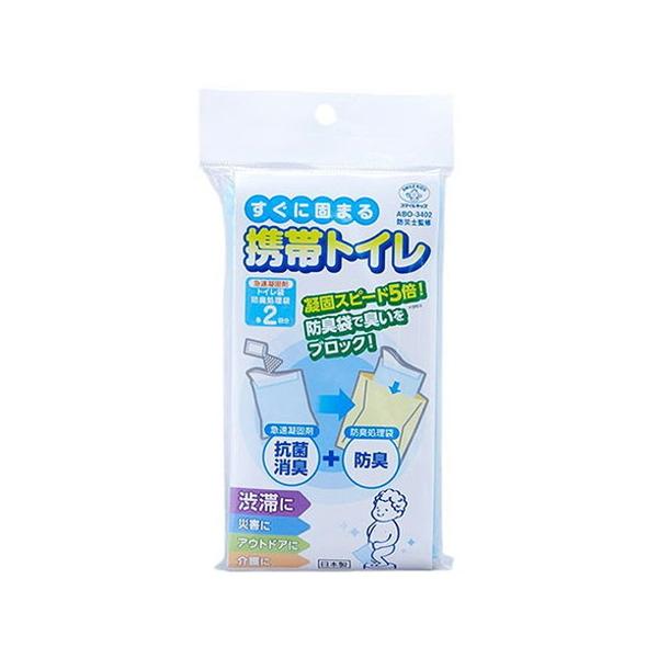 【発売日：2026年07月03日】【スペック】●材質:凝固剤…高分子吸水樹脂、トイレ袋外側…PP樹脂、内側・あて口…PE樹脂、防臭処理袋…PE樹脂●重量:凝固剤約8g●商品サイズ(トイレ袋):約H145×W230mm●商品サイズ(防臭処理袋...