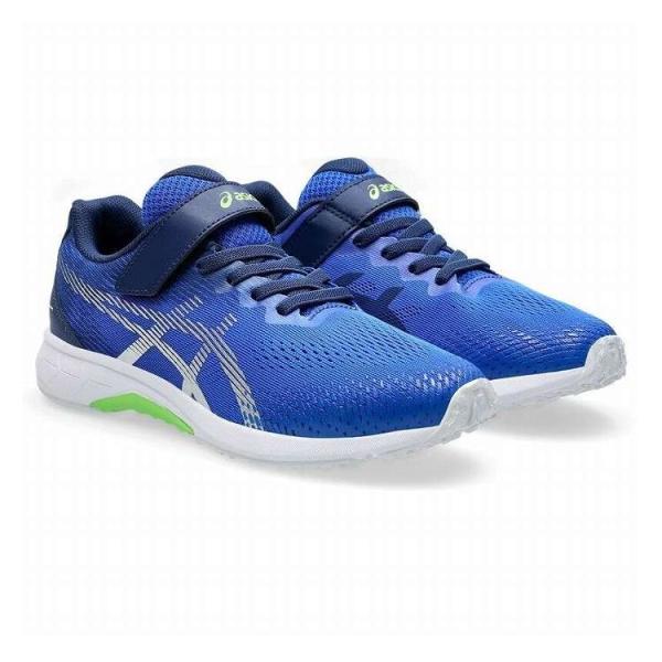 【発売日：2026年02月13日】白底指定のある学校の需要に応じた、男児向けランニングモデル白底タイプ（ゴムヒモ＋1本ベルト）。[1]成長段階にあるお子様のかかとをしっかり固定し支える樹脂製ヒールカウンターを搭載。[2]アシックススポーツ工...