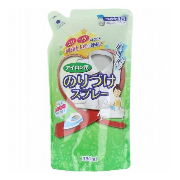 【発売日：2022年09月09日】エリソデなどの部分仕上げに便利！ムラなくラクラクのりづけ。●高温でもこげつきません。●静電気を防止します。●詰替用です。【品名】アイロン用スプレーのり【成分】水溶性ポリマー、シリコーン、香料【用途】衣料品用...