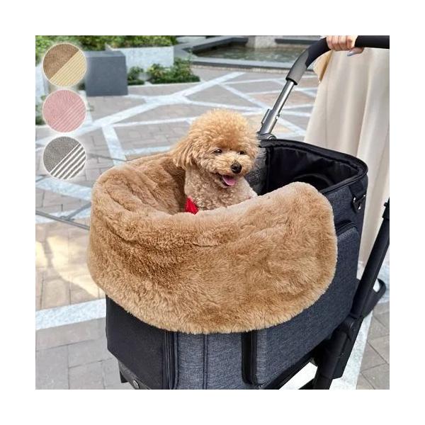 【発売日：2024年11月19日】ヌビ生地気持ちいい肌触りのヌビ生地を使用。ポコポコと可愛らしい風合いと柔らかな肌触りが魅力です。装着簡単装着は、カートの縁に沿ってセットしたら、クッションの両端に付いた磁石で固定するだけでOK！取り外しもら...