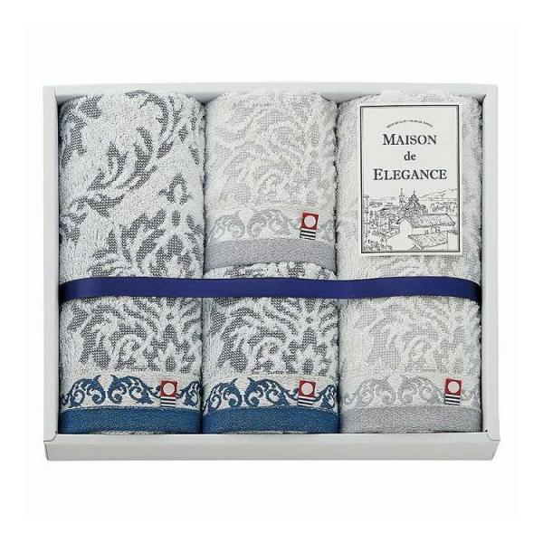 【発売日：2026年01月29日】洋風エレガント柄今治産タオルセット日本製【セット内容】-サイズ：フェイスタオル:32×75cm、ウォッシュタオル:32×34cm重量/容量：-箱サイズ：23.6×28.7×5cm材質：綿100%