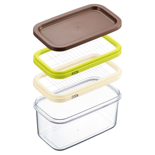 【発売日：2025年11月04日】かたまりのバターを使いやすいサイズにカット。大きな業務用ポンドバター450gを約10g、200gの家庭用バターを約5gの薄切りにできます。また、そのまま冷蔵庫に保存できます。ポリエチレン、ABS樹脂、AS樹...