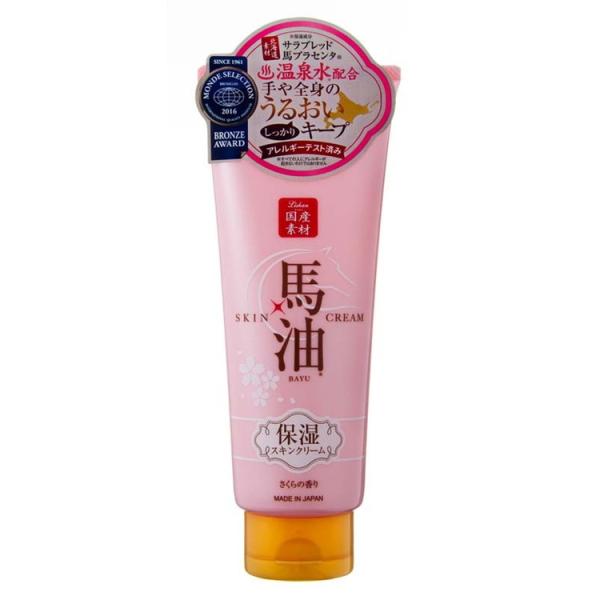 【発売日：2023年06月07日】【商品説明文】人の皮脂に極めて近く、万能油として知られている馬油。スーッと馴染んで洗い上がりも素早く浸透し、ベタつきません。さくらの香りで手や全身にたっぷり使用できる200g入り大容量の保湿スキンクリームで...