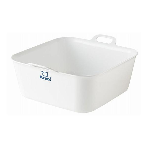 【発売日：2023年03月10日】つけ置き洗いや、洗濯グッズの収納にも便利。スペースを有効に使えるスクエア形状。サイズ（約）幅37×奥行43.5×高さ17.5cm材質:ポリプロピレン