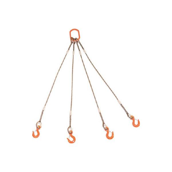 【発売日：2017年02月03日】【商品詳細】●JIS規格適合品のワイヤロープを使用しています。●「労働安全衛生規則第475条」及び「クレーン等安全規則第219条」に規定された方法に則り加工している商品です。●編み込み加工部の端末を特殊スリ...