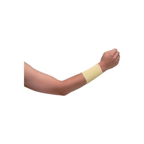 【発売日：2017年02月03日】【商品詳細】●耐切創手袋と併用で、手先から手首・腕までしっかりガードできます。●自動車関連。●機械組立。●金属加工。●色:イエロー●幅(cm):7.5●長さ(cm):10●厚み(mm):2●耐切創レベル:I...