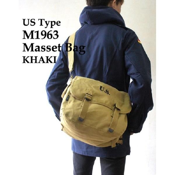 【商品名】米軍 帆布製 M1936マセット 2WAYバッグ カーキ レプリカ