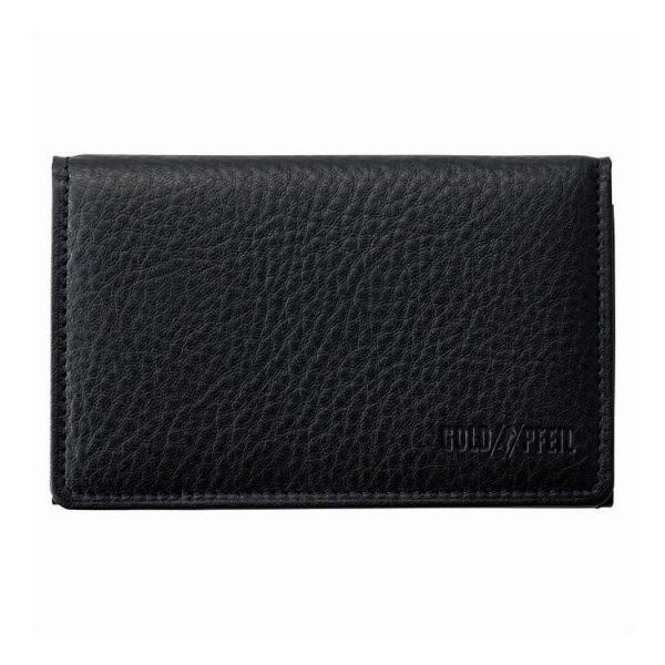 【発売日：2025年12月25日】【商品詳細】ナチュラルな牛革を使用し、ゴールドファイルのブランドカラーであるバーガンディとのコンビネーションの内づくりが特徴です。・名刺入×2・カード入×2内容:本体（約75×113×15mm）×1原産国:日本