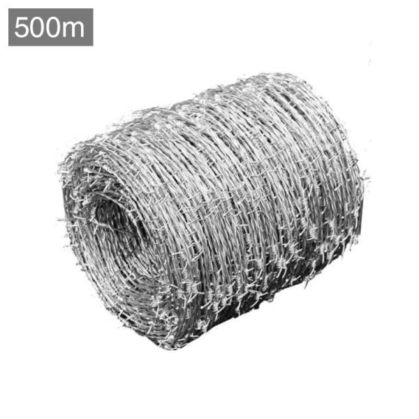 【発売日：2025年07月08日】商品仕様不審者によるプライベートな敷地の侵入防止に限らず、お庭の草木を野生動物から大切に守ることに役立つ、亜鉛メッキ鋼製の有刺鉄線。高強度の亜鉛メッキ鋼100%仕立ての有刺鉄線。線径1.6mmで長さ500m...