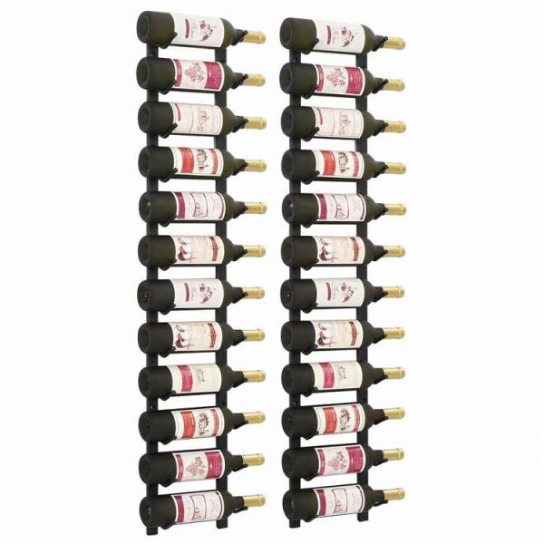 【発売日：2025年04月21日】■壁掛けタイプのワインラックです。お気に入りのワインをスッキリ収納するのにお勧めです。インテリアをあっという間にスタイリッシュに引き締める、ハイエンドの魅力たっぷり。 このワインラックは2点セットで、最大2...