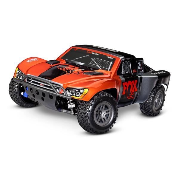 頑丈な造り Traxxas Slashは、他のすべてのショートコーストラックの基準となる耐久性、性能、そして楽しさの基準を確立しました。Slash 4X4にはBL-2s ブラシレスパワーシステムが搭載され、さらに高く舞い上がり、フェンダーを...