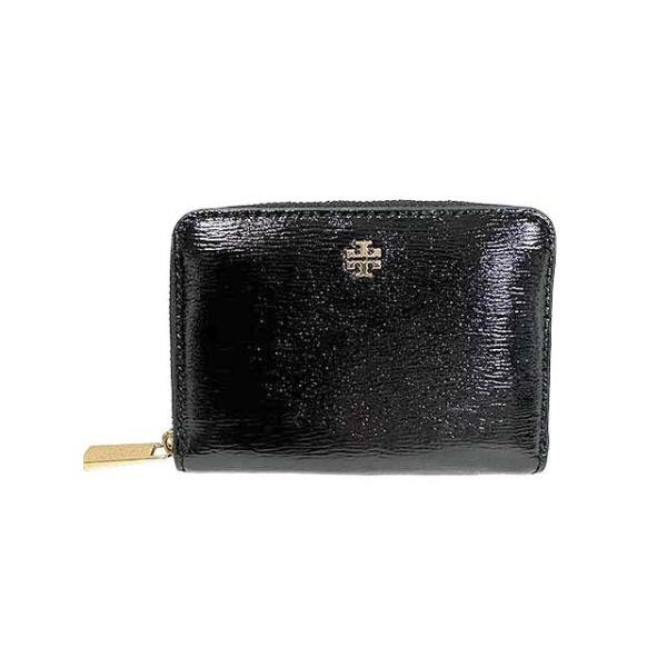 【ブランド/メーカー】TORY BURCH トリーバーチ【カテゴリ】財布【色】ブラック【素材】レザー【サイズ詳細】　　 W約11.5cm、H約8.5cm、マチ約2cm【仕様】　　　　開閉タイプ：ファスナー　　　　カード入れ×-　　　　お札入...