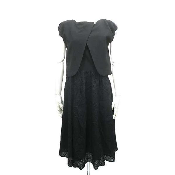 【ブランド/メーカー】Pont Neuf ポンヌフ【カテゴリ】ワンピース 【色】ブラック【サイズ】 1【サイズ詳細】 　　総丈約93cm、肩幅約-cm、身幅約40cm、袖丈約-cm、裄丈約-cm、ウエスト幅約-cm【素材】画像参照【状態】U...