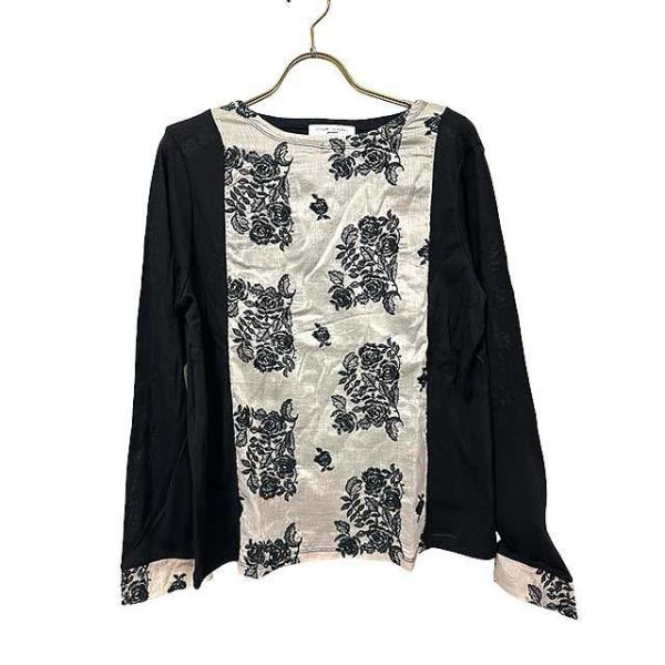 【ブランド/メーカー】Castle Combe garden　カッスルクームガーデン【カテゴリ】トップス 【色】ブラック【サイズ】 M【サイズ詳細】 　　着丈約58cm、身幅約48cm、肩幅約37cm、袖丈約56cm、裄丈約-cm【素材】画...