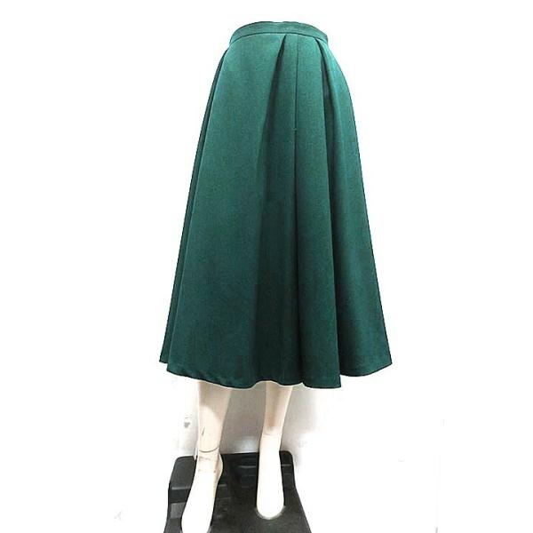 【ブランド/メーカー】ミロワール ドゥ エンスウィート　miroir de ensuite【カテゴリ】スカート 【色】グリーン【サイズ】38【サイズ詳細】 　　着丈約79cm、ウエスト幅約33cm　※※平置き実寸の為、多少前後する場合がござ...