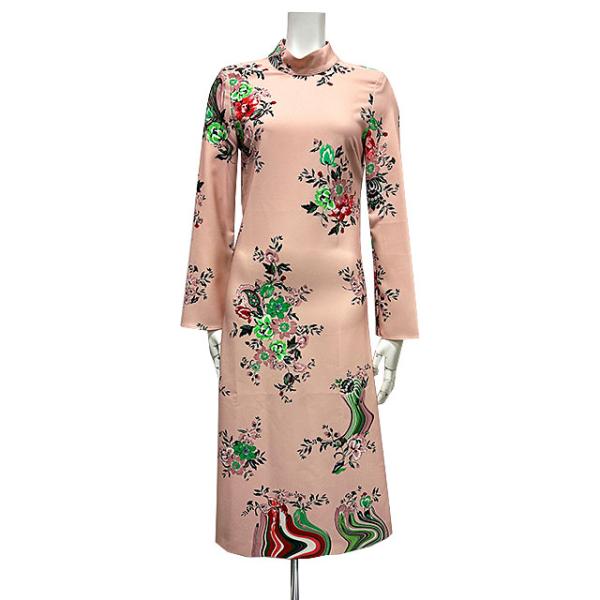 【ブランド/メーカー】【未使用】【新古品】VIVETTA　ヴィヴェッタ【カテゴリ】ワンピース【色】ピンク【サイズ】36【サイズ詳細】 　　　着丈約108cm、身幅約38cm、肩幅約35cm、袖丈約57cm　　　ウエスト約35cm、裾幅約62...