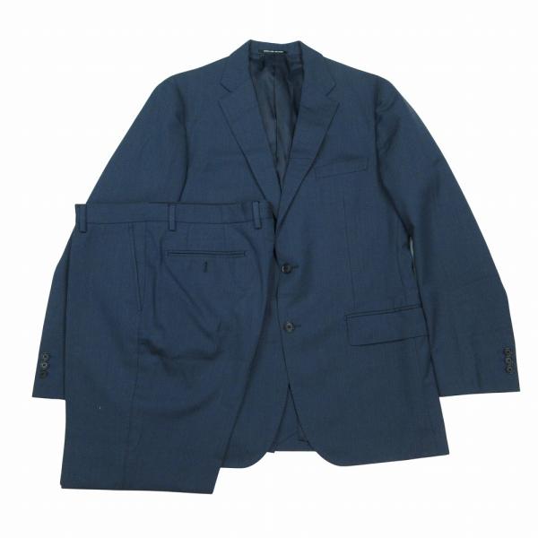 ・商品名【GREEN LABEL RELAXING グリーンレーベルリラクシング Lanerossi ラネロッシ イタリア生地 ヘリンボーン スーツセットアップ】・表記サイズ【50(L) ウエスト88】【肩幅】45.5cm"【身幅】58cm...