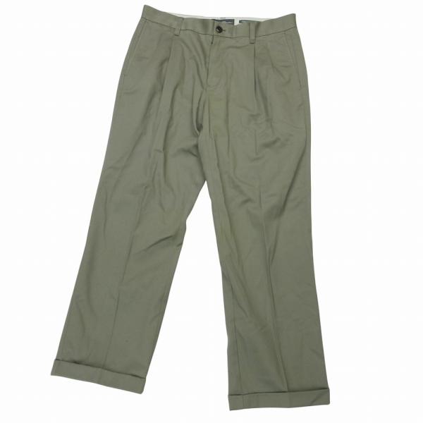 ・商品名【Eddie Baue エディーバウアー WRINKLE FREE &amp; STAIN RESISTANT 2タック トラウザーパンツ ボトムス サイズ32×32 グレージュ】・表記サイズ【32×32】【ウエスト】88cm"【も...