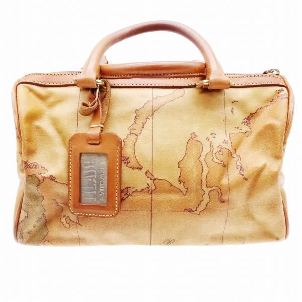 ・商品名【ALVIERO MARTINI アルヴィエロマルティーニ プリマクラッセ ハンドバッグ ミニ ボストンバッグ 地図柄 キャメル レディース】・表記サイズ【-】【持ち手の長さ】33cm"【ヨコ】29cm"【タテ】17cm"【マチ】1...
