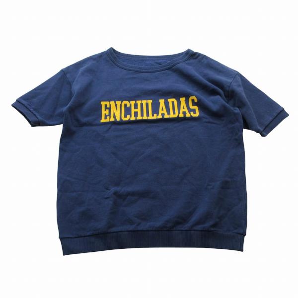 ・商品名【MIXTA ミクスタ  ENCHILADAS スウェット トレーナー プルオーバー ロゴ プリント ネイビー 半袖 S  メンズ レディース 】・表記サイズ【S】【肩幅】53.5cm"【身幅】51cm"【着丈】58.5cm"【袖丈...
