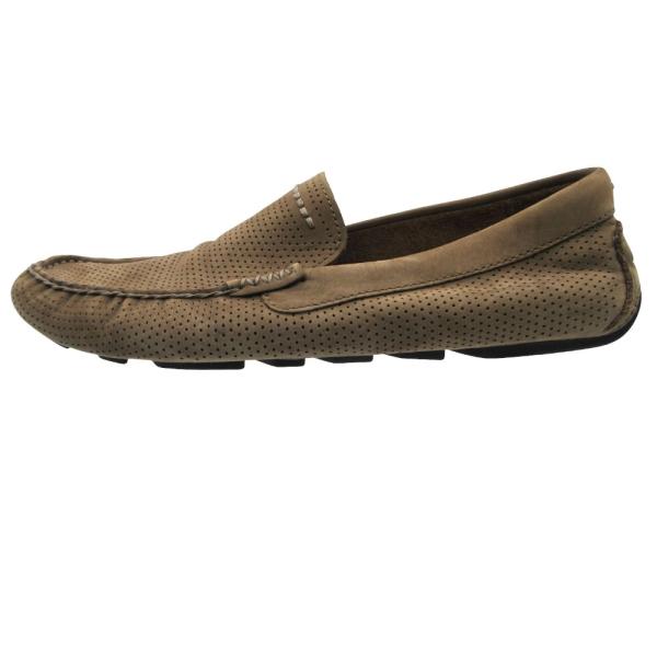 ・商品名【UGG HENRICK アグ ヘンリック スリッポン ローファー モカシン ドライビング シューズ パンチング レザー 25cm ベージュ】・表記サイズ【25】【最大幅】9cm"【アウトソール】27.5cm"【その他】・素材【画像...