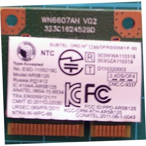 チップメーカー：Atheros型番：AR5B125サイズ：26.8×30ｍｍ接続：Mini-PCI※動作ＰＣからまとめて取り出した部品のため、細かい動作の確認は行っておりません。※ジャンク品の為、保証はございませんノークレーム・ノーリターン...