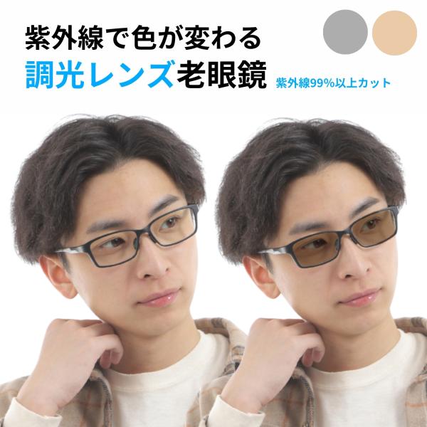 【フレームサイズ】レンズ高さ：35mm、フロント幅：133mm、ブリッジ幅：16mm、レンズ幅：55mm、テンプル長さ：140mm【フレームカラー】全3色（C1：マットブラック、C2：ラディッシュブラウン、C3：ロイヤルブルー）【調光レンズ...