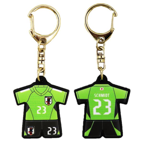 JFA公式ライセンス商品/ファングッズサッカー日本代表のユニフォーム（GK ホーム）をモチーフにしたラバーの立体型のユニフォームチャーム。サイズ：全長約 85mm●追跡可能メール便　対応可