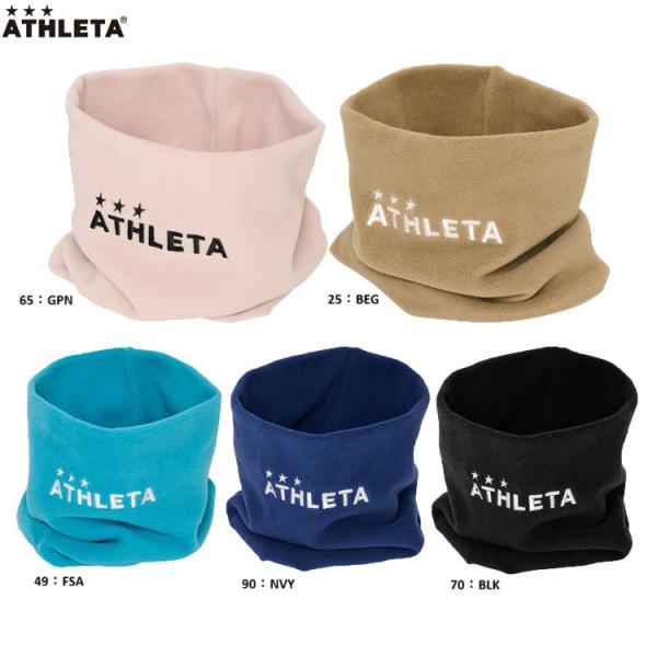 ATHLETA 定番フリースネックウォーマー品番：05341・MATERIAL : ストレッチフリース・COMPOSITION : ポリエステル94％ ポリウレタン6％・サイズ：大人F　