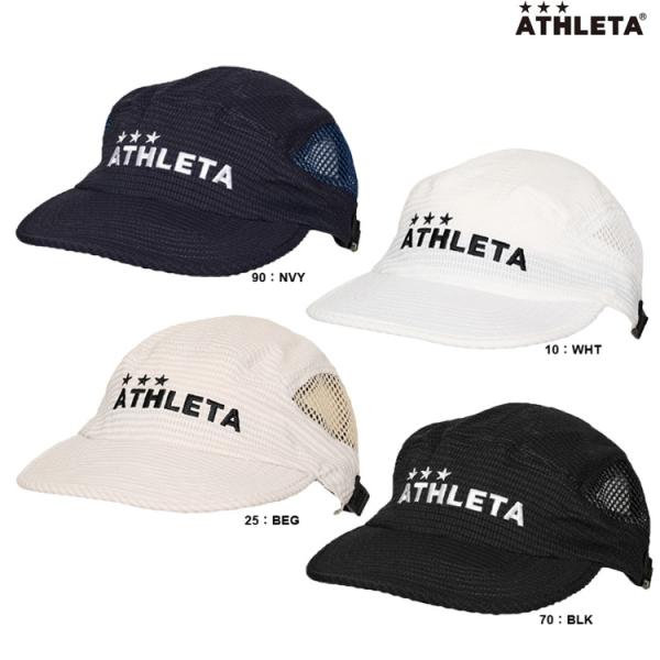 ATHLETAのロゴが印象的で通気性と速乾性の高いドットエアー素材を使用したパフォーマンスプラキャップ品番：05348MATERIAL : ドットエアー　COMPOSITION : 本体：ポリエステル100％SIZE : F(大人 57~5...