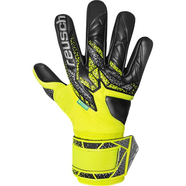 メーカー　REUSCH　ロイシュアトラクト ゴールドX NC品番：5570955 2025(2025)セイフティイエロー/シルバー/ブラック7.5,8,9,10￥13,000（税込 ￥14,300）●パーム:ロイシュグリップゴールドX●カッ...