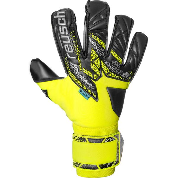 メーカー　REUSCH　ロイシュアトラクト ゴールドX エボリューション品番：5570964(2025)セイフティイエロー/シルバー/ブラック7.5,8,9,10￥18,000（税込 ￥19,800）●パーム:ロイシュグリップゴールドX●カ...