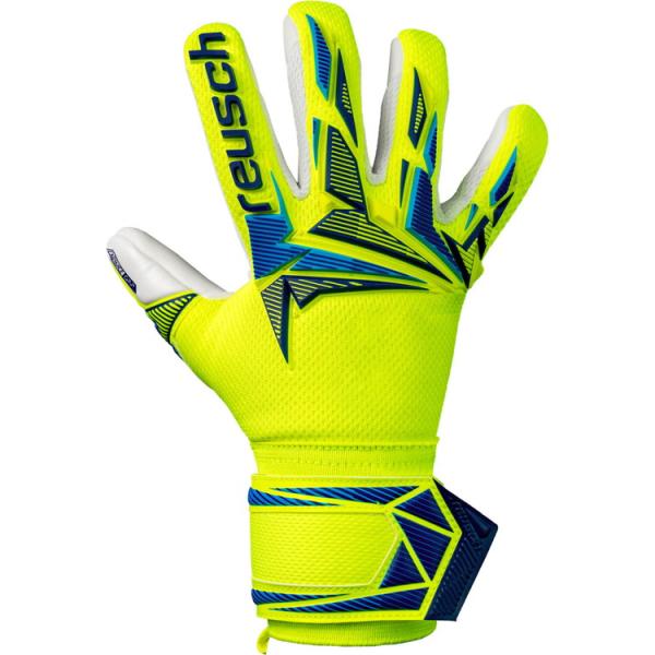 メーカー　REUSCH　ロイシュアトラクト フリーゲル アドバンス ジュニア品番：5662235-2005(2005)セイフティイエロー/シャープブルー￥8,800（税抜 ￥8,000）展開サイズ:4,5,6,7【パーム】ロイシュグリップア...