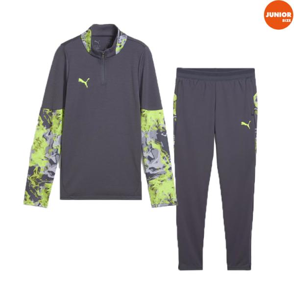 JR Jr ジュニア KIDS キッズ 子供用プーマのサッカースパイク「フューチャー」にインスパイアされた大胆なグラフィックと快適な着心地を実現するdryCELLを採用しています。襟と袖に全面的なプリントが施し、フィールドの内外で機能性とデ...