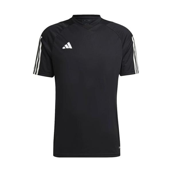 品番:DD442/HK7638品名：ティロ 23 コンペティションジャージーカラー：ブラックメーカー希望小売価格：￥5,170(税込)リサイクル素材で作られた、スリムフィット サッカージャージー。"ピッチを支配するためには、快適なウェアを身...