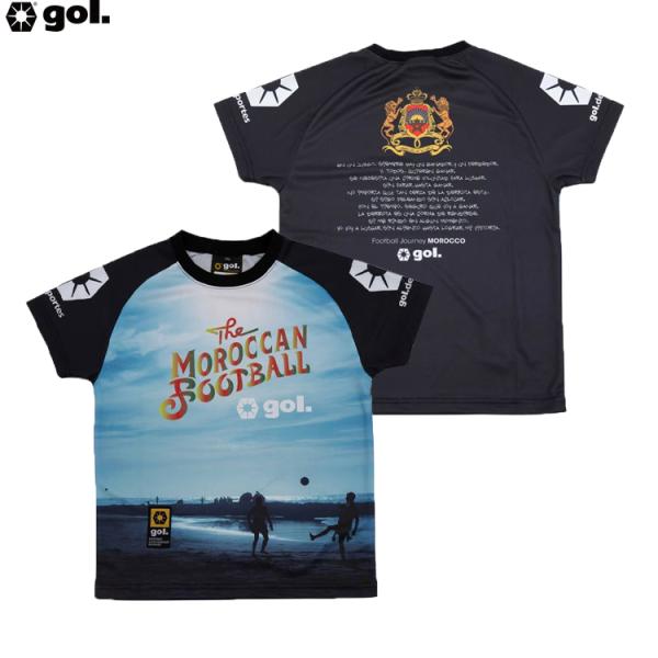 今シーズンgol.がボールと一緒に旅をしているのはモロッコ。軽量で吸汗速乾機能素材を使用したこのプラクティスシャツはバリエーション豊富な8デザイン。素材は伸縮に強く、生地自体に通気性もありプリント面がひび割れすることも無く快適性を常に保つこ...